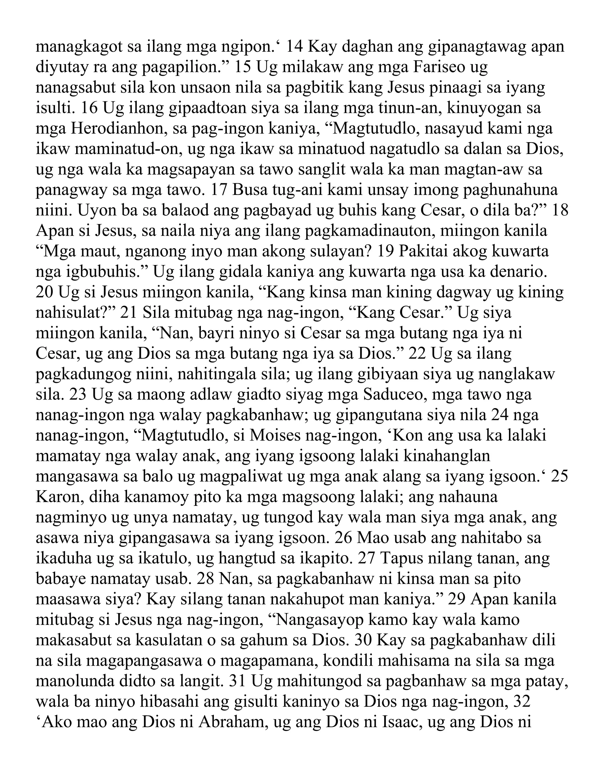 Cebuano bible new testament | PDF