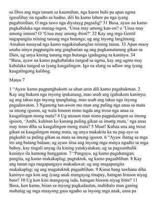 Cebuano bible new testament | PDF