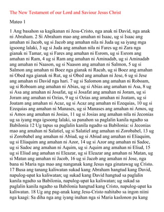 Cebuano bible new testament | PDF