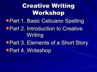 Cebuano creative writing | PPT