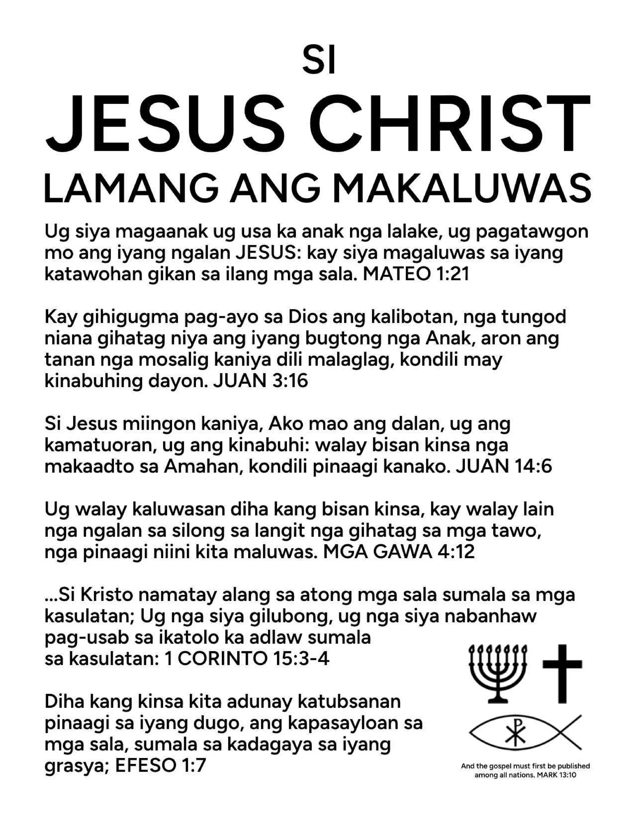 Cebuano Gospel Tract - ONLY JESUS CHRIST SAVES.pdf