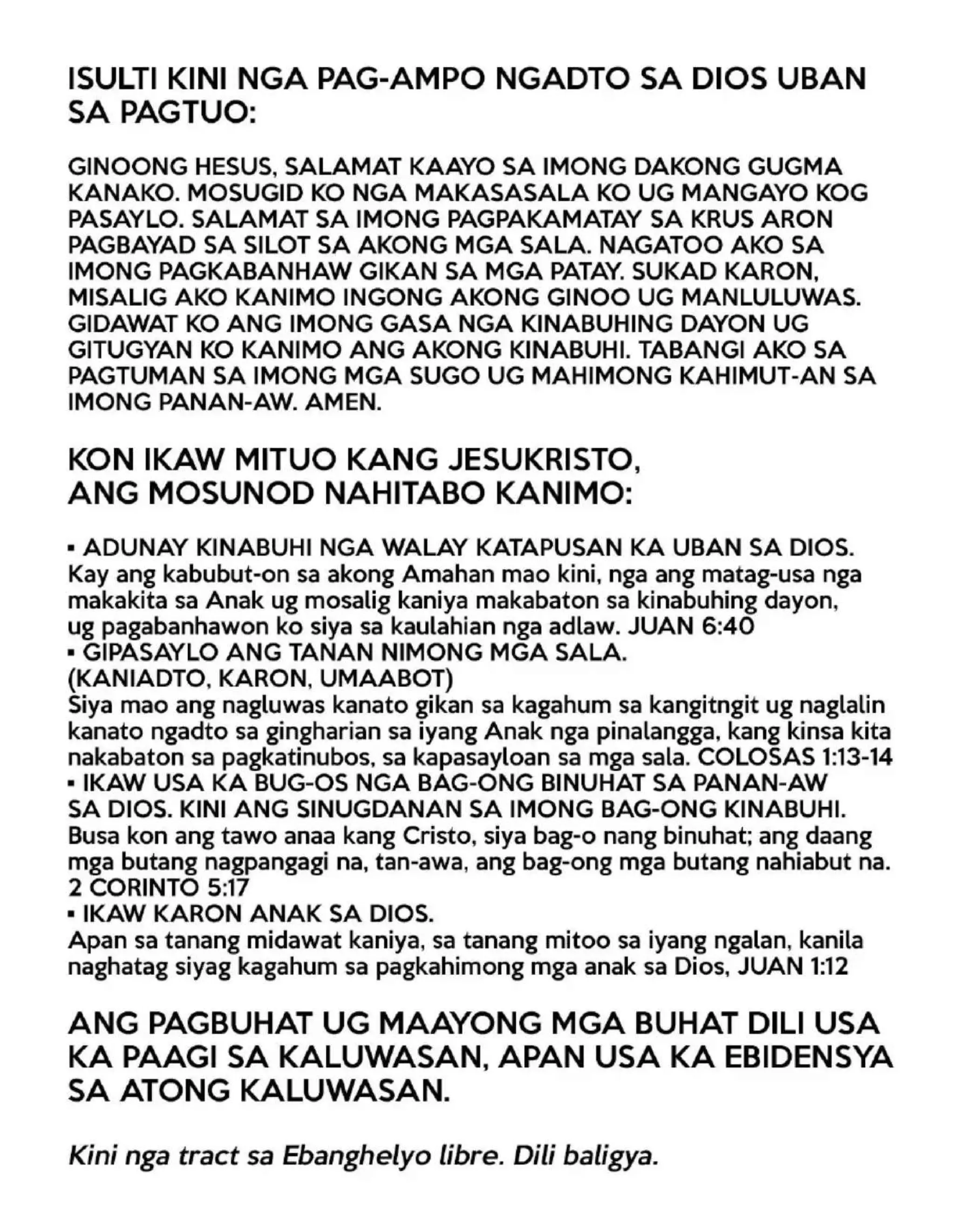 Cebuano Gospel Tract - ONLY JESUS CHRIST SAVES.pdf