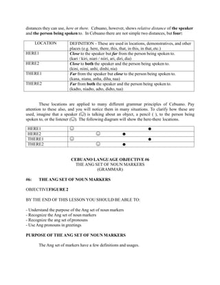 Cebuano Language Objectives | PPTX