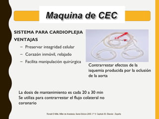 Circulación Extracorporea en Anestesiología, Implicaciones anestesicas ...