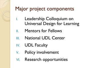Universal Design for Learning (UDL): Initial Outcomes of a Leadership ...