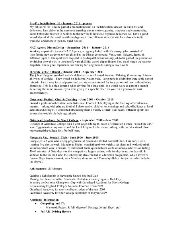 Alex Francis CV.. | PDF