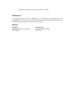 Alex Francis CV.. | PDF