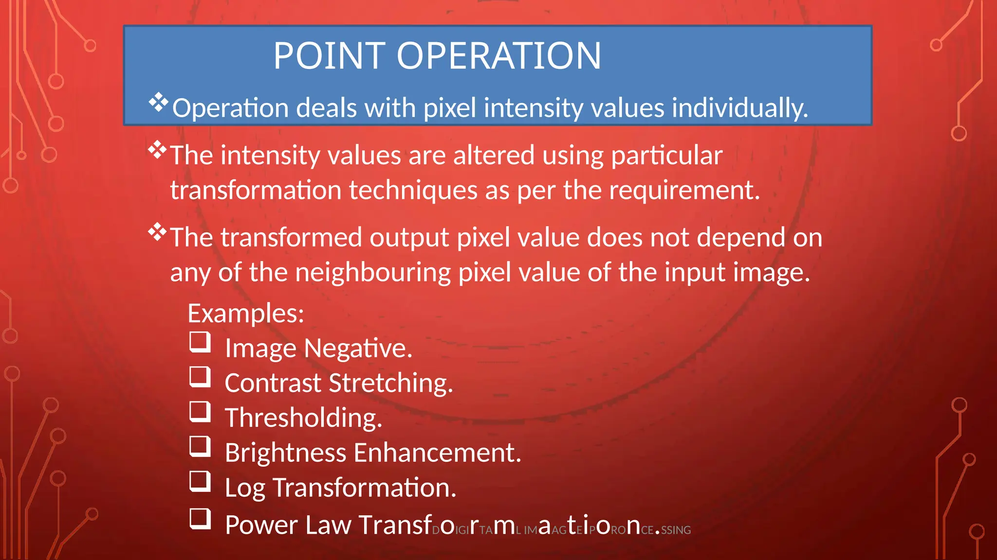CEC366-IMAGE PROCESSING Unit-II.pptx ip rtc | PPTX