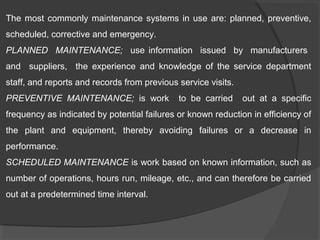 Industrial Machines Maintenance | PPT