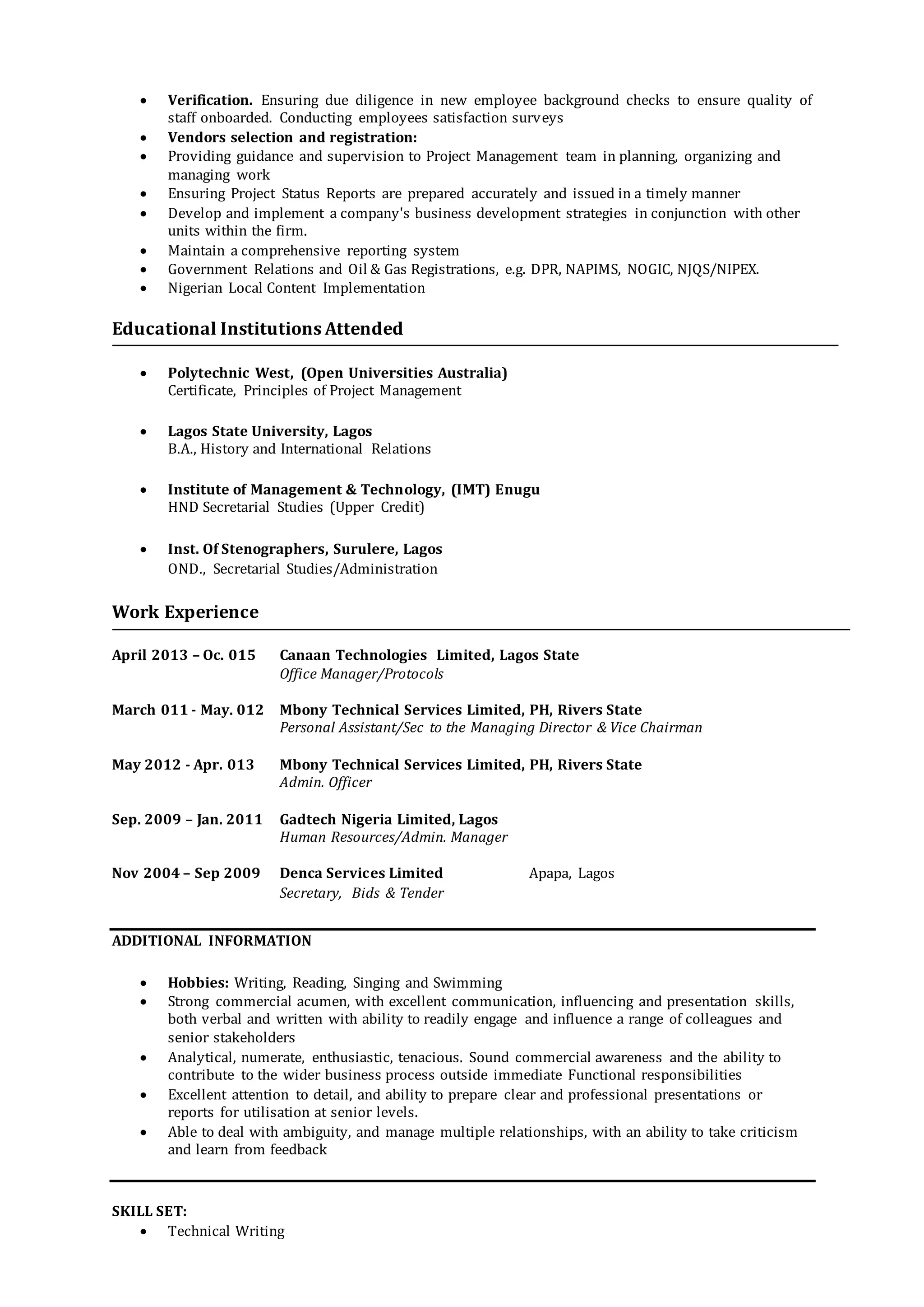 My updated CV | DOCX | Business | Business and Finance