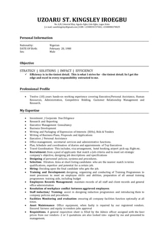 My updated CV | DOCX | Business | Business and Finance