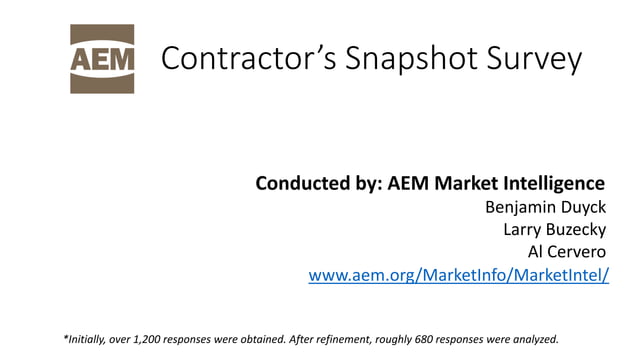 AEM Snapshot Survey | PPT