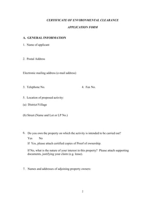 Cec application form_a | PDF