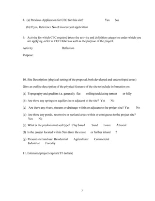 Cec application form_a | PDF