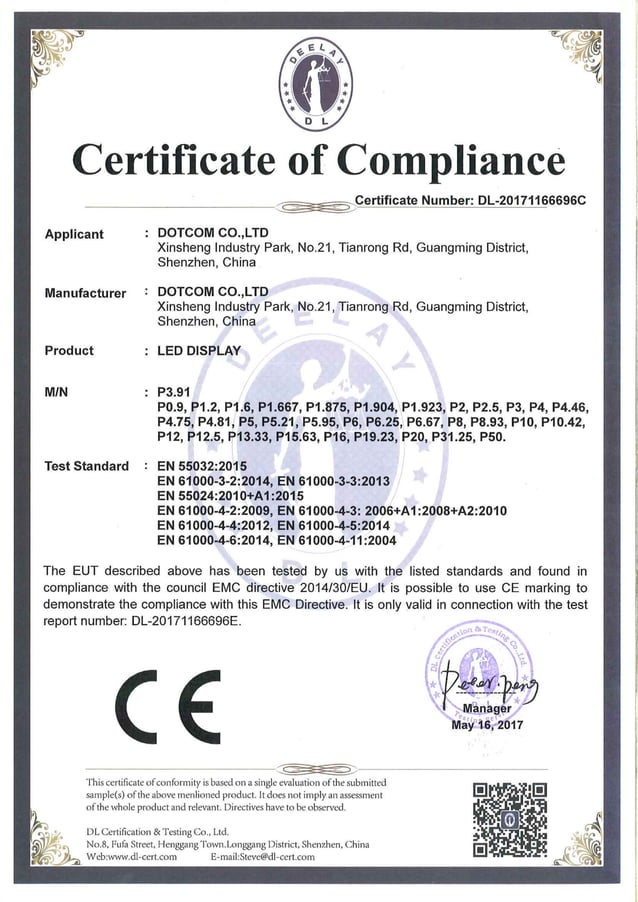 Ce certificate | PDF