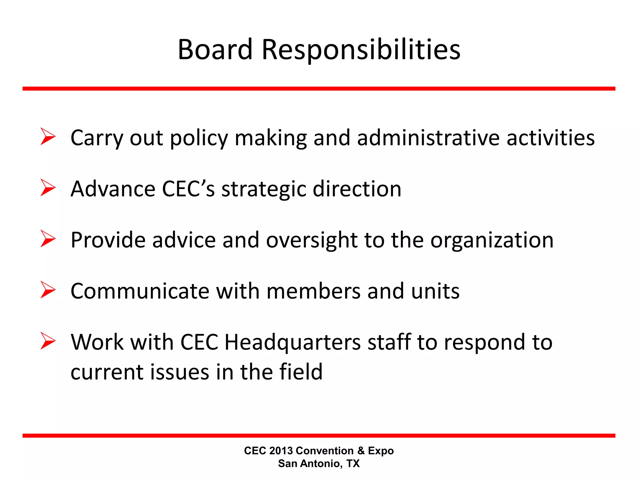 Cec leadership presentation | PPTX | Fan Conventions | Events