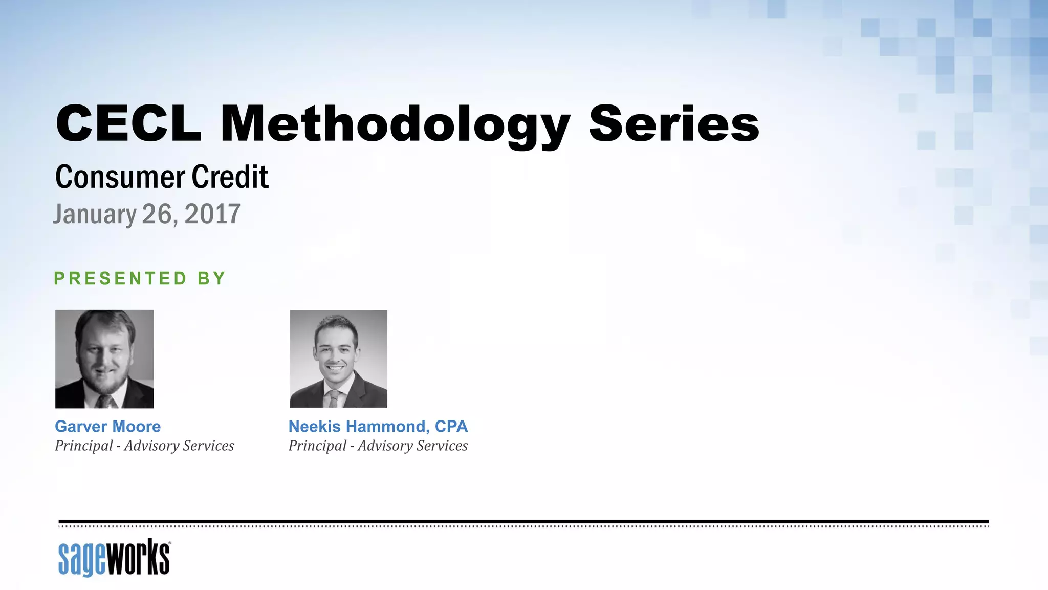 CECL Methodology Series for Consumer Loan Pools | PPT