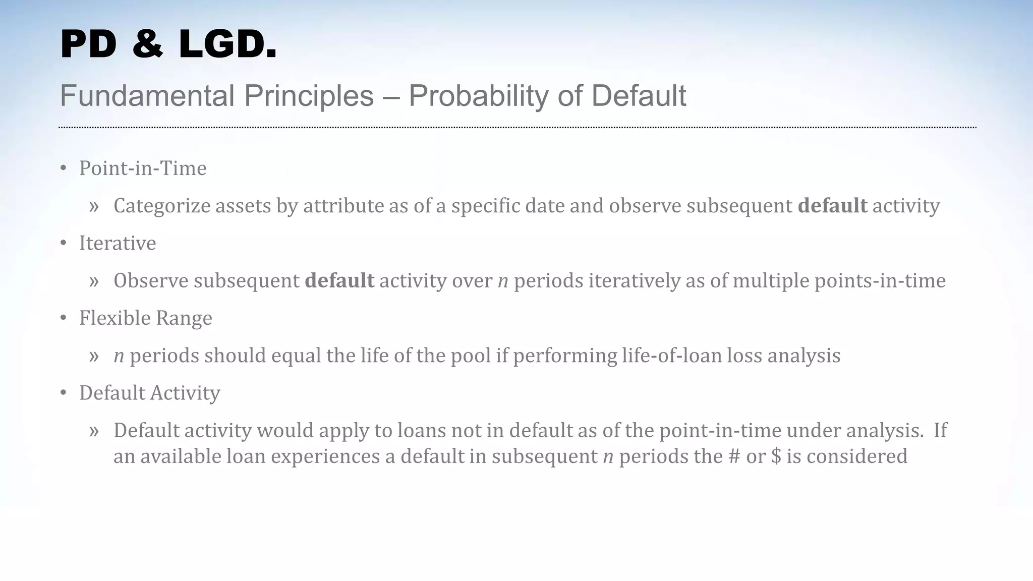 CECL Methodology - CRE Loan Pools | PPT