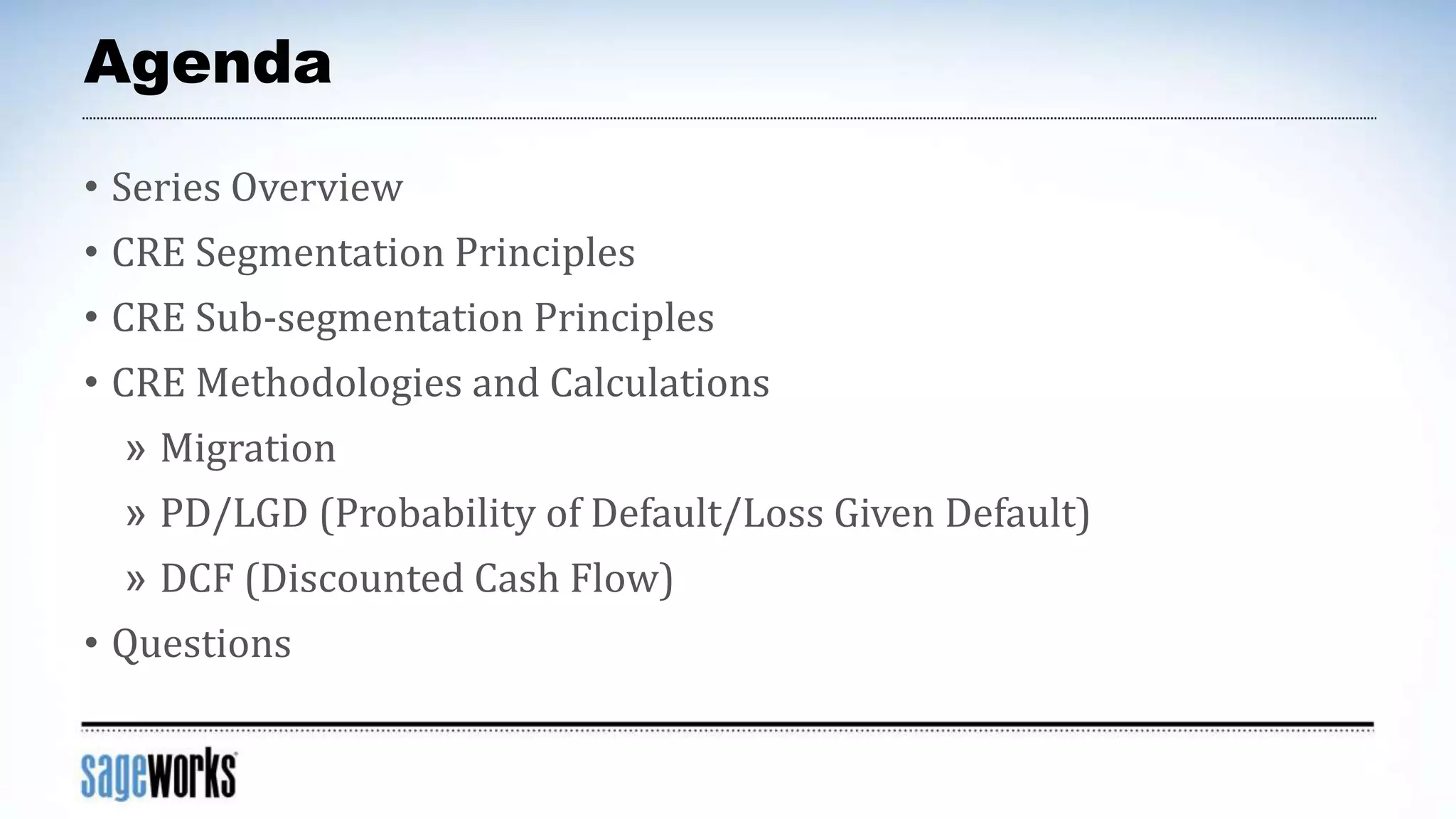 CECL Methodology - CRE Loan Pools | PPT