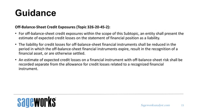 CECL Methodology Series for Off-Balance-Sheet Credit Exposures | PDF
