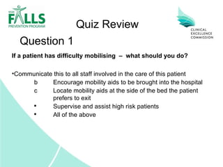 Falls Prevention Introduction | PPT