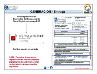 Factura Electronica Cecoban | PDF