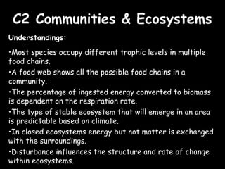 C ecology & conservation syllabus statements | PPT