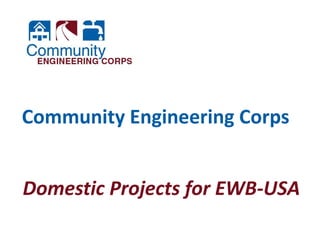 Session 1A - Community Engagement Corps | PPTX