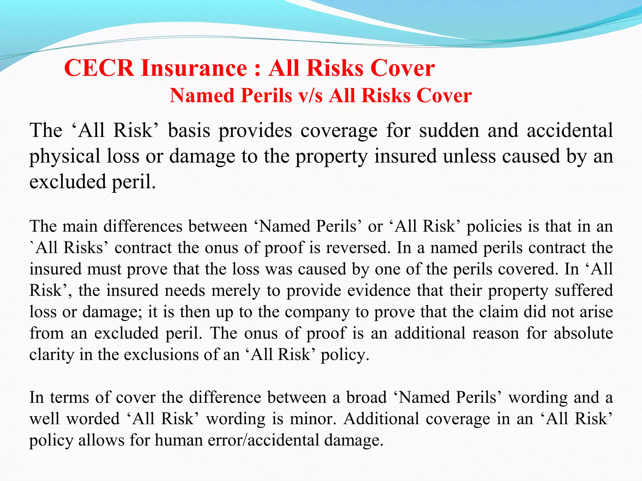 Civil Engineering Completed Risks or Completed Construction Insurance | PPT