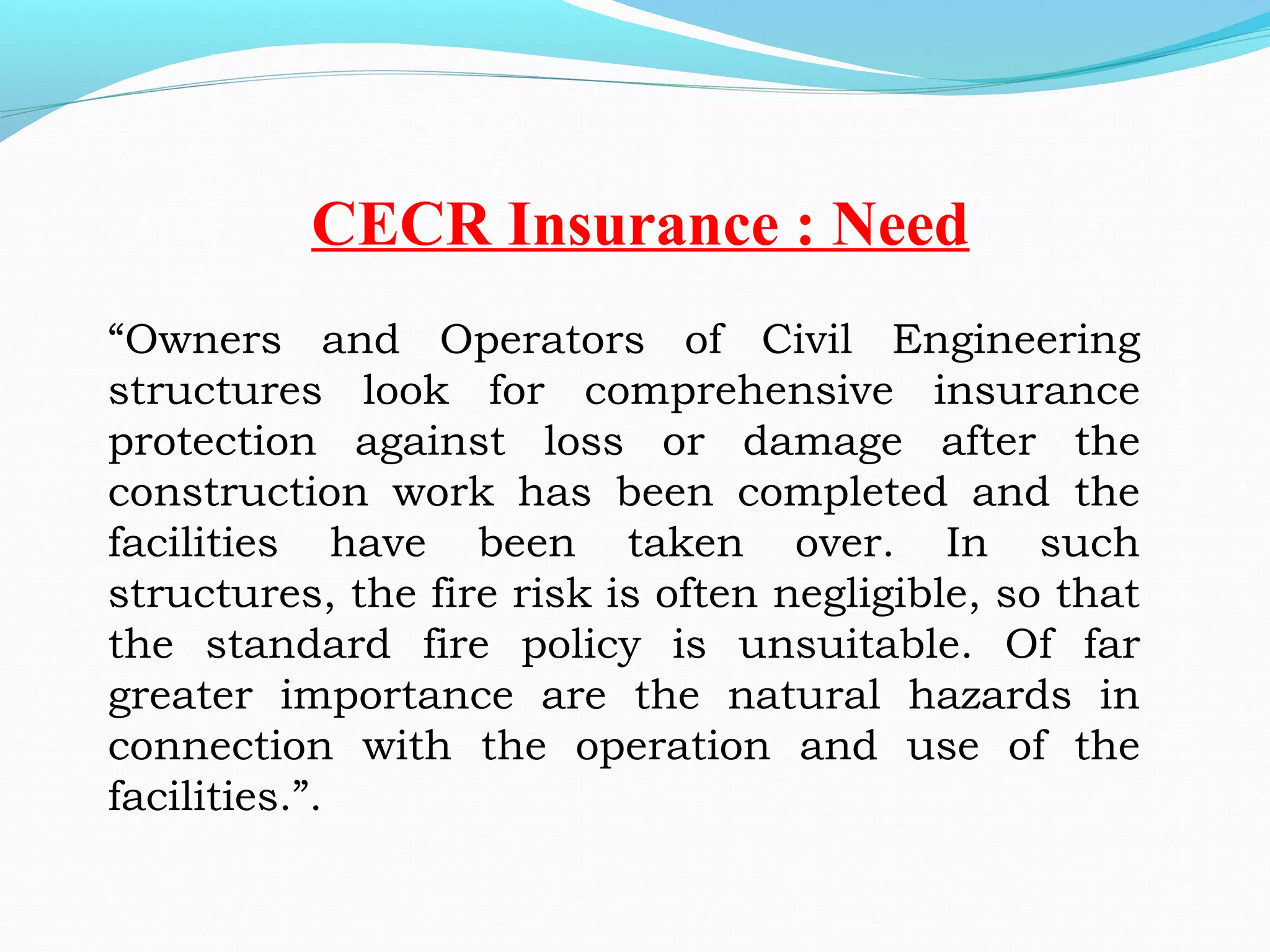 Civil Engineering Completed Risks or Completed Construction Insurance | PPT
