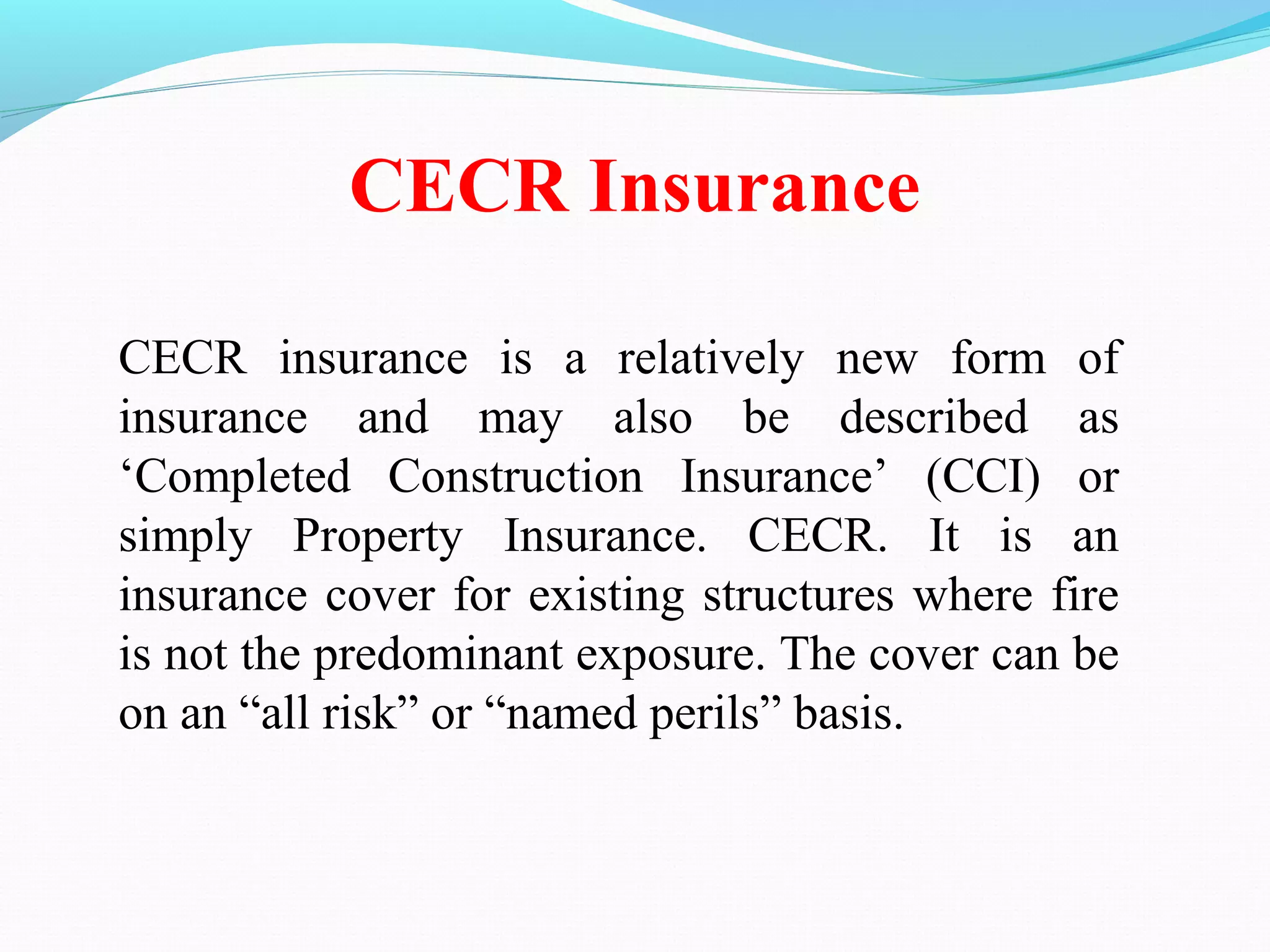 Civil Engineering Completed Risks or Completed Construction Insurance | PPT