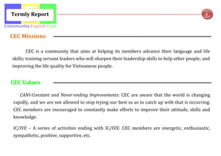 CEC Activity Report [en] | PPT