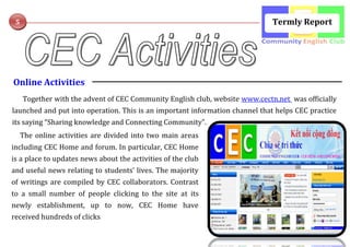 CEC Activity Report [en] | PPT