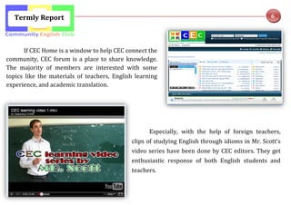 CEC Activity Report [en] | PPT