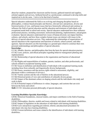 Cec standard 1 foundations | DOC | Special Needs Kids | Parenting