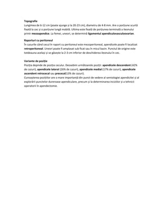 Anatomie: cecul și apendicele vermiform | RTF