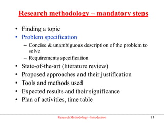 Research Methodology - KSSEM - SNS | PPTX