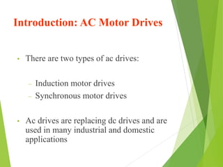 Electrical AC & DC Drives in Control of Electrical Drives | PPT