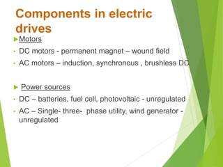 Electrical AC & DC Drives in Control of Electrical Drives | PPTX