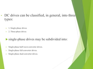 Electrical AC & DC Drives in Control of Electrical Drives | PPTX