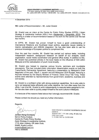 Letter of recommendation CPPS | PDF