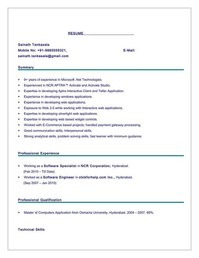 Sainath_Resume | PDF