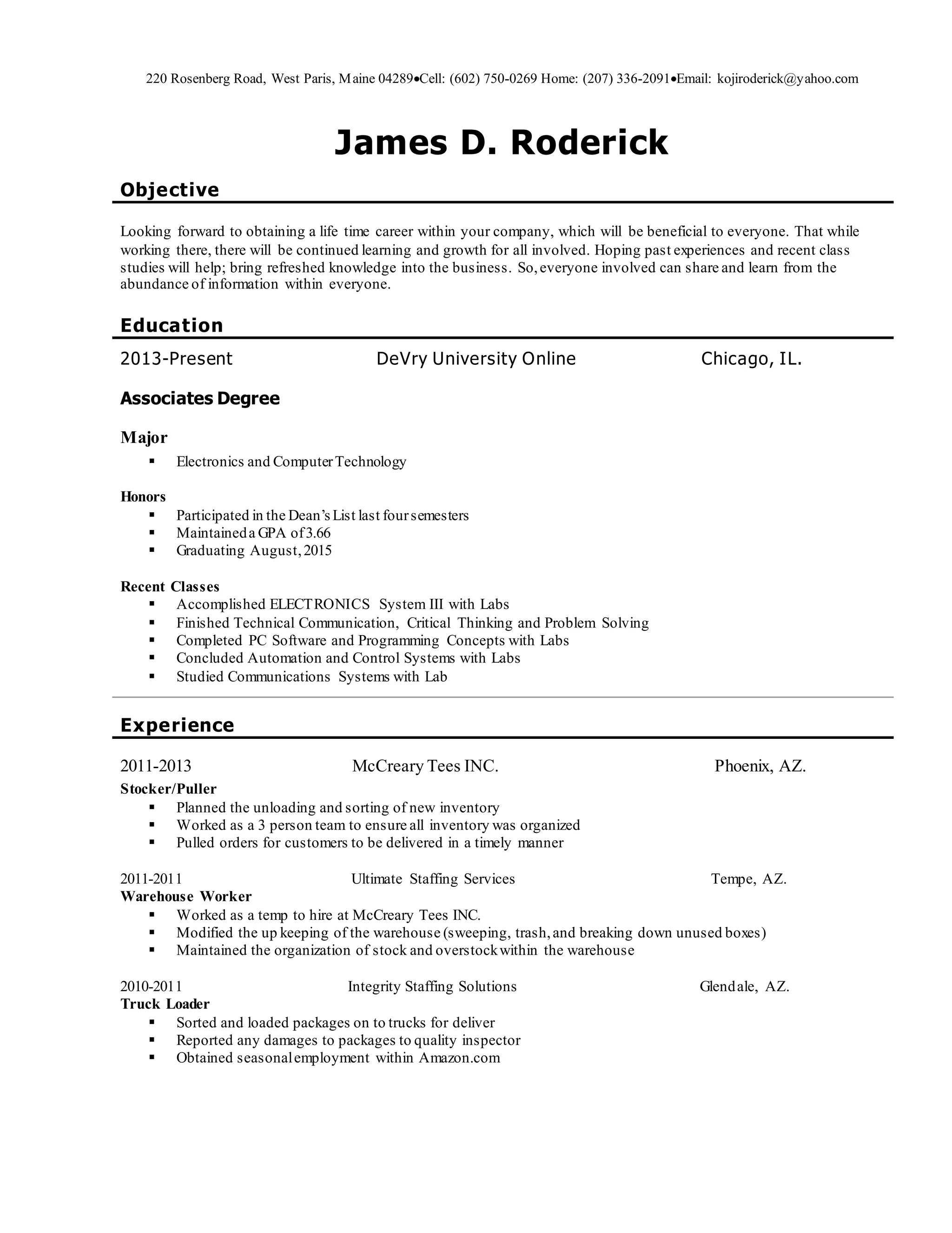 James's Resume | DOCX