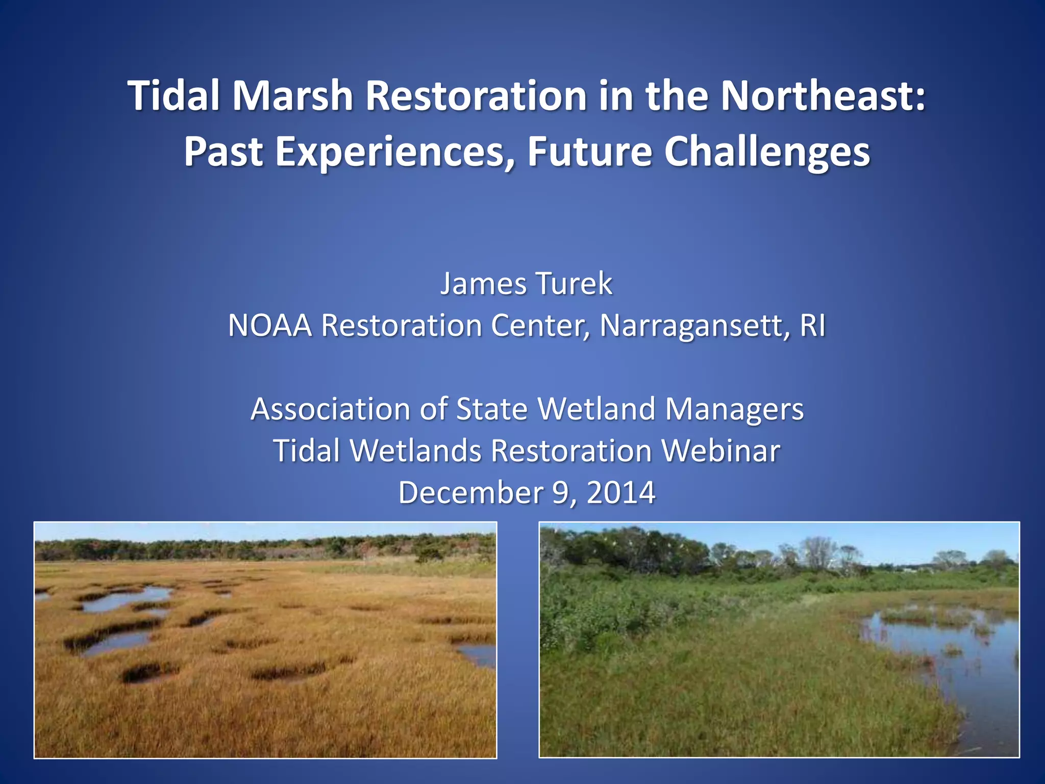 TUREK SALT MARSH RESTORATION FINAL 12 09 14 | PPTX