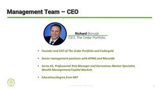 Cedar Portfolio Impact Investing Model Portfolio Jan 10 2020 | PDF