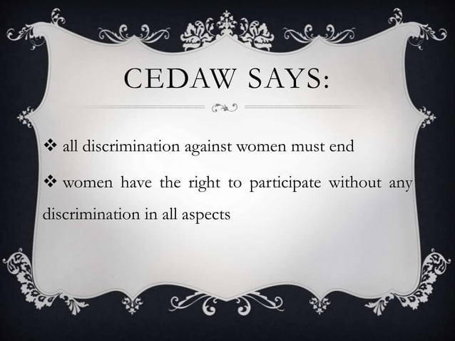 CEDAW | PPTX | Debated Sensitive Social Issues | Sensitive Topics