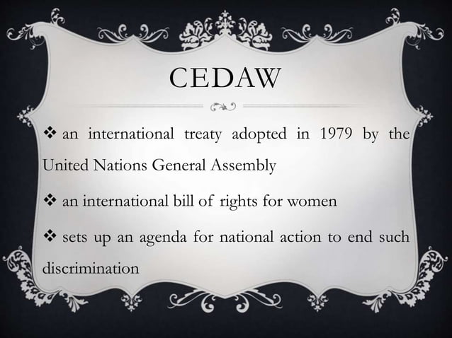 CEDAW | PPTX | Debated Sensitive Social Issues | Sensitive Topics