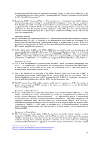CEDAW Accomplishment Report | PDF