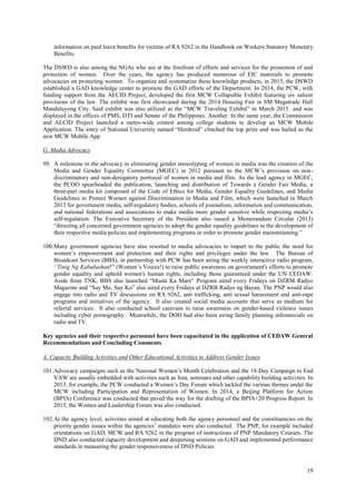 CEDAW Accomplishment Report | PDF