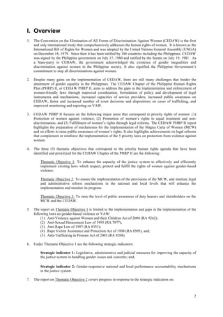CEDAW Accomplishment Report | PDF